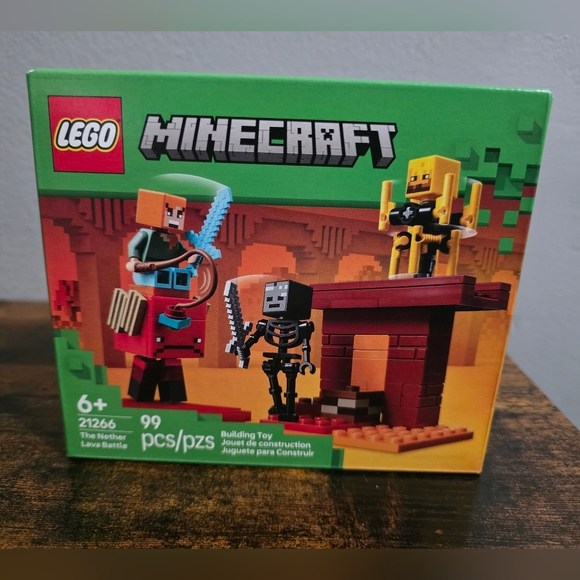 Lego | Toys | Lego Minecraft The Nether Lava Battle Building Set | Poshmark